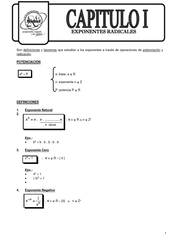 Modulo I - Algebra - Letras | Descargar gratis PDF | Polinomio | Aritmética