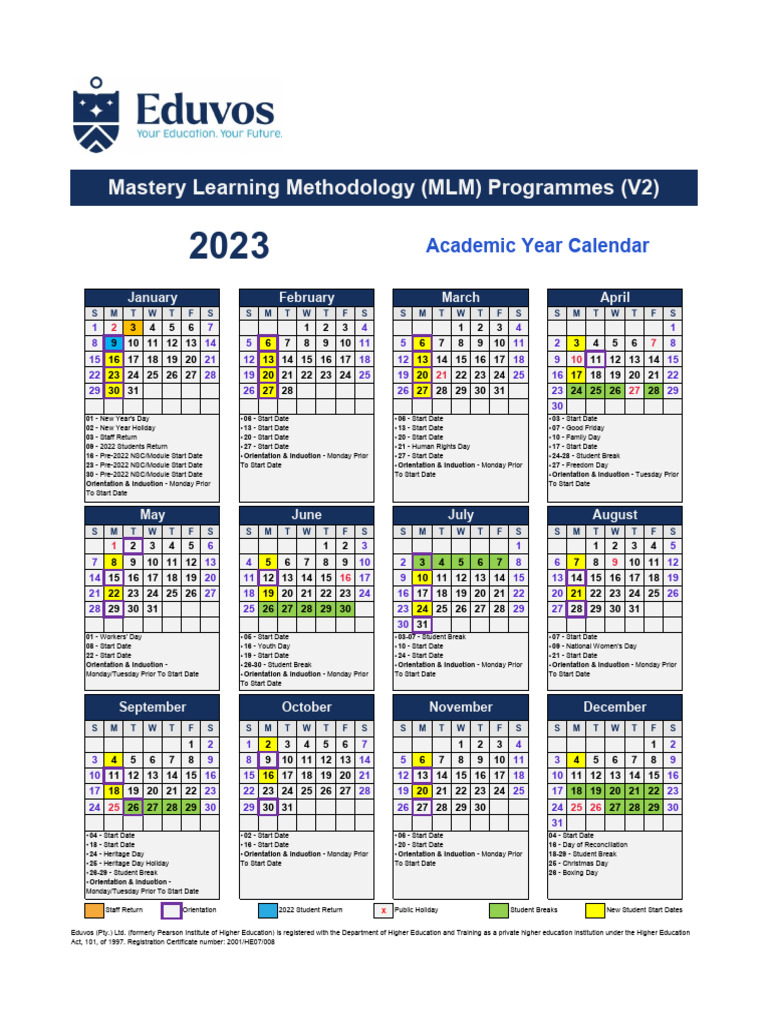 MLM Academic Calendar 2023 | PDF | Observances | Holidays