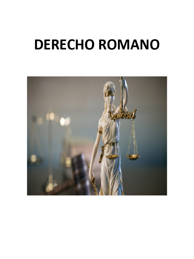 Derecho Romano | PDF | Ley común | Justicia