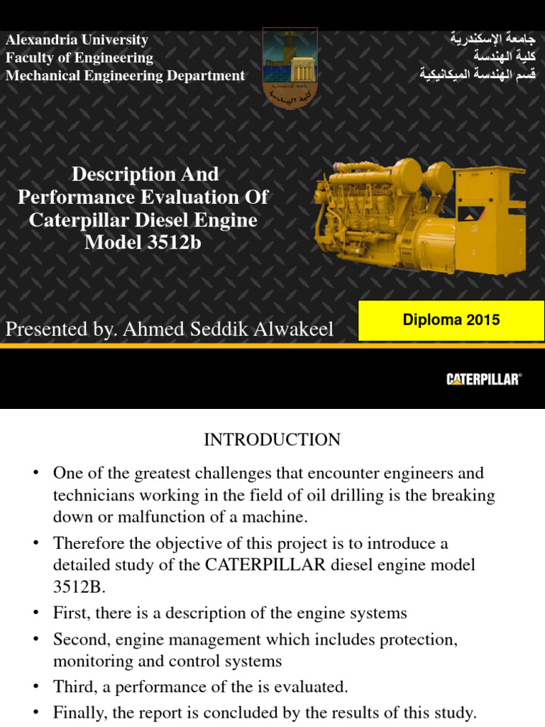 CAT 3500B Presentation | PDF | Fuel Oil | Turbocharger