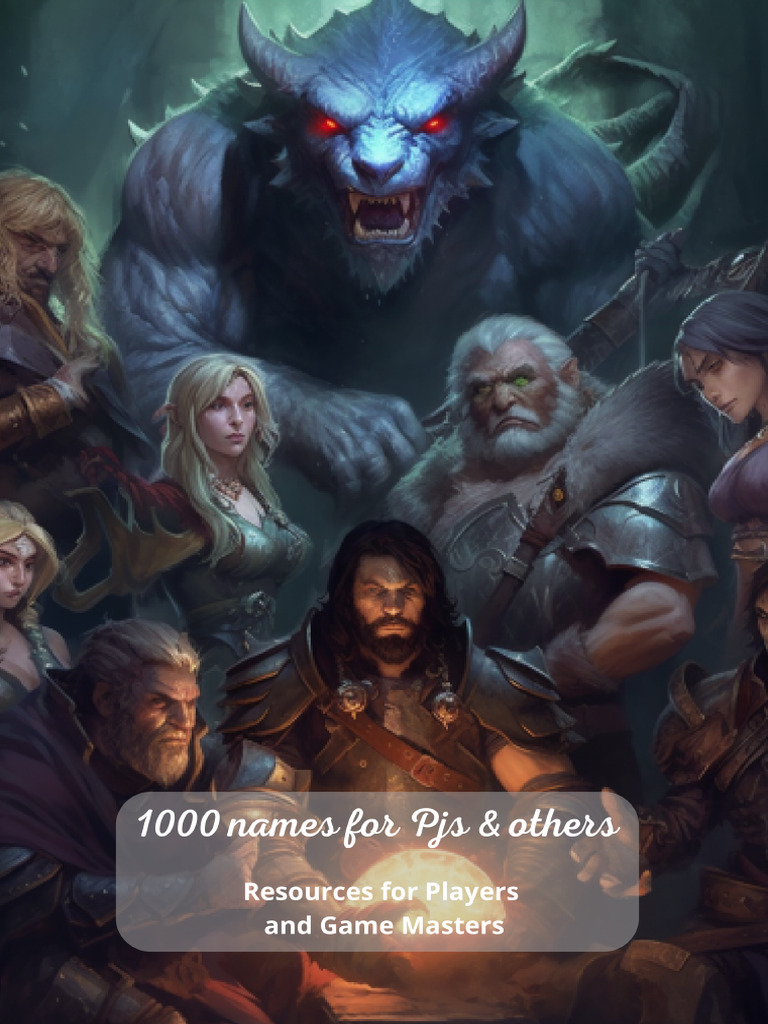 1000 Names For Pjs | PDF
