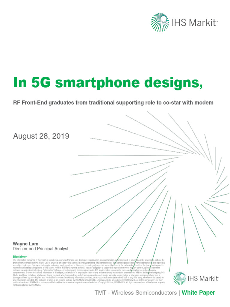Early Look at 5G RFFE Design | PDF | Lte (Telecommunication) | 4 G