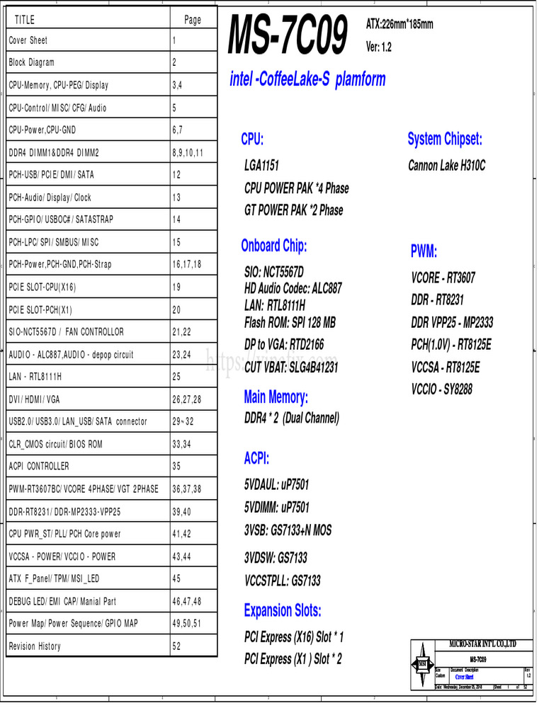 MS-7C09 Rev1.2 | PDF