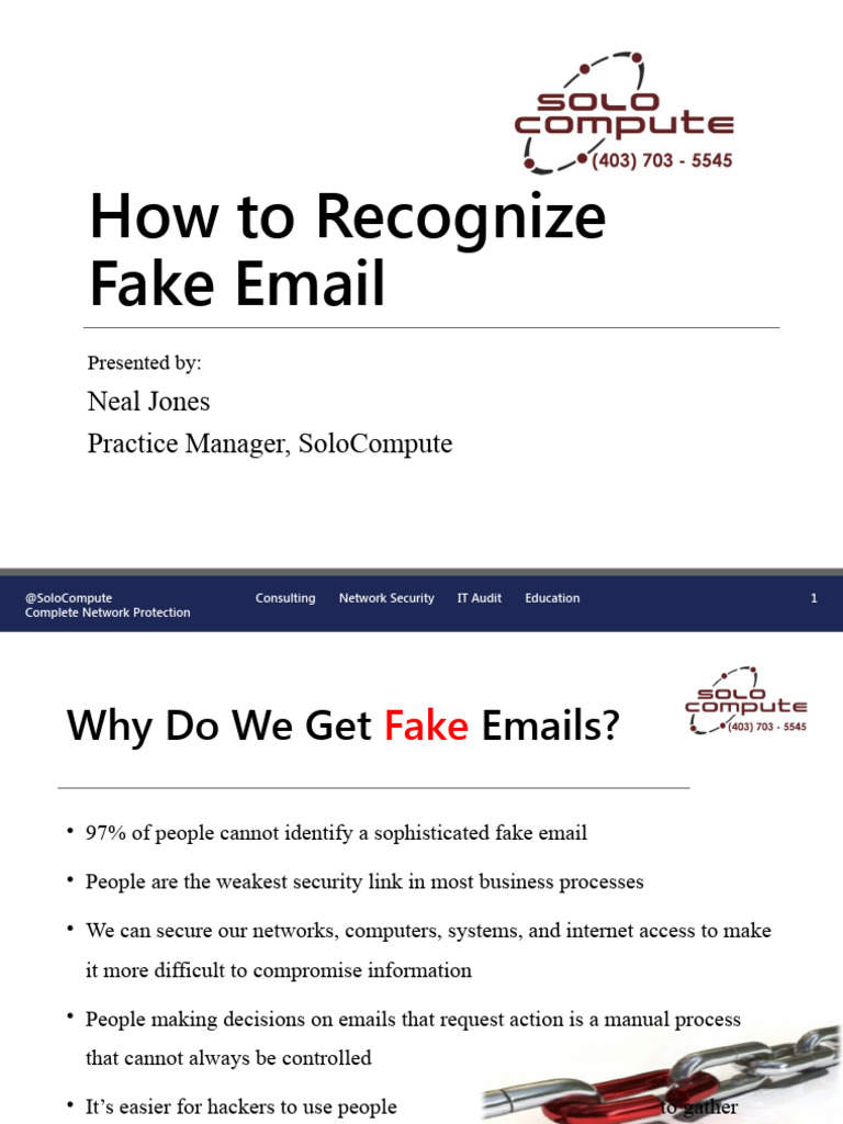 How To Recognize A Fake Email | Download Free PDF | Ransomware | Malware