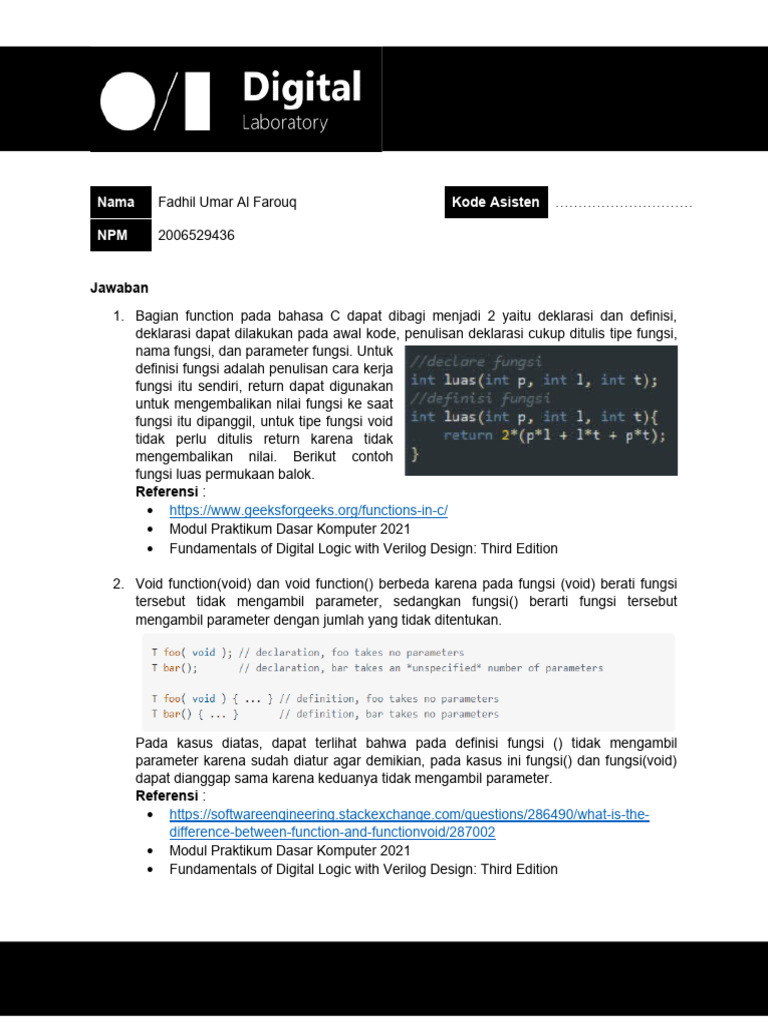 Format TP Dan Tutam | PDF