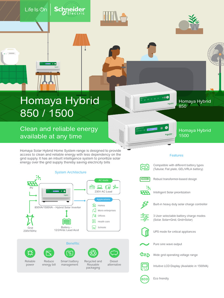 Homaya Hybrid Solar Inverter Guide | PDF | Power Inverter | Electrical Grid