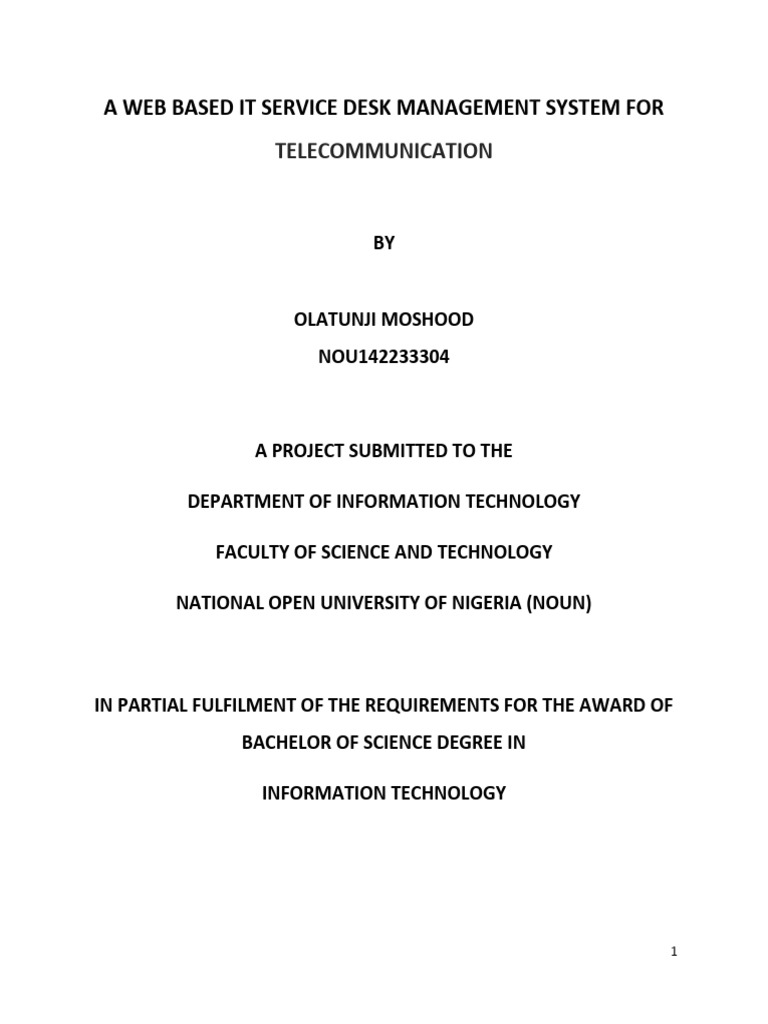 BSC Information Technology Full Project Work | PDF | Software Development Process | Conceptual Model