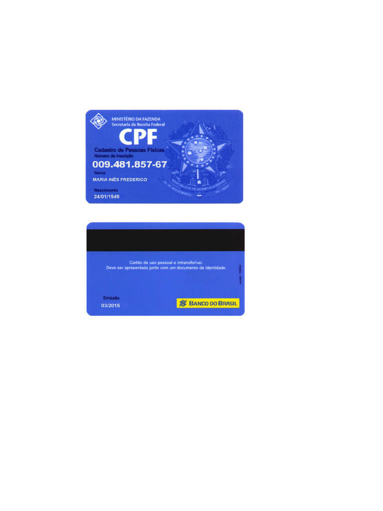 CPF Maria | PDF