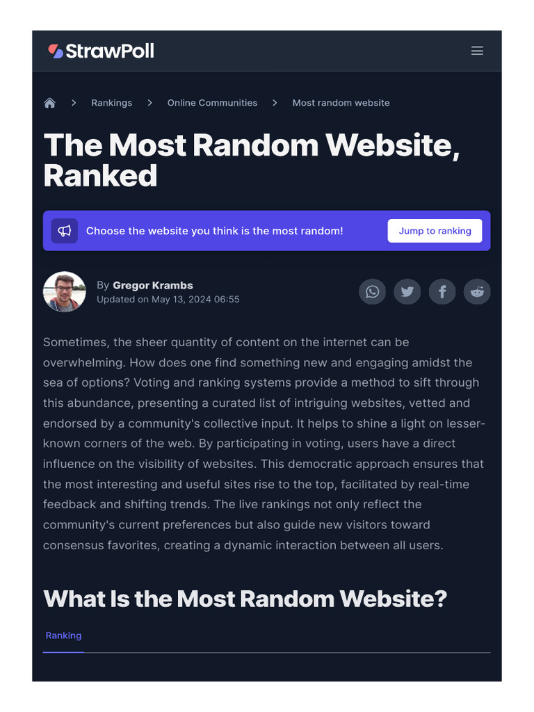 Discover the Internet's Most Random Sites | PDF | Games & Activities