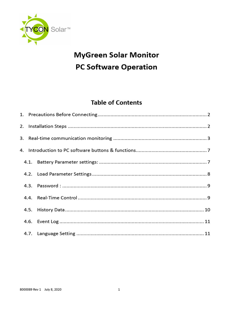 MyGreen Solar Monitor PC Software Guide | PDF | Microsoft Windows ...