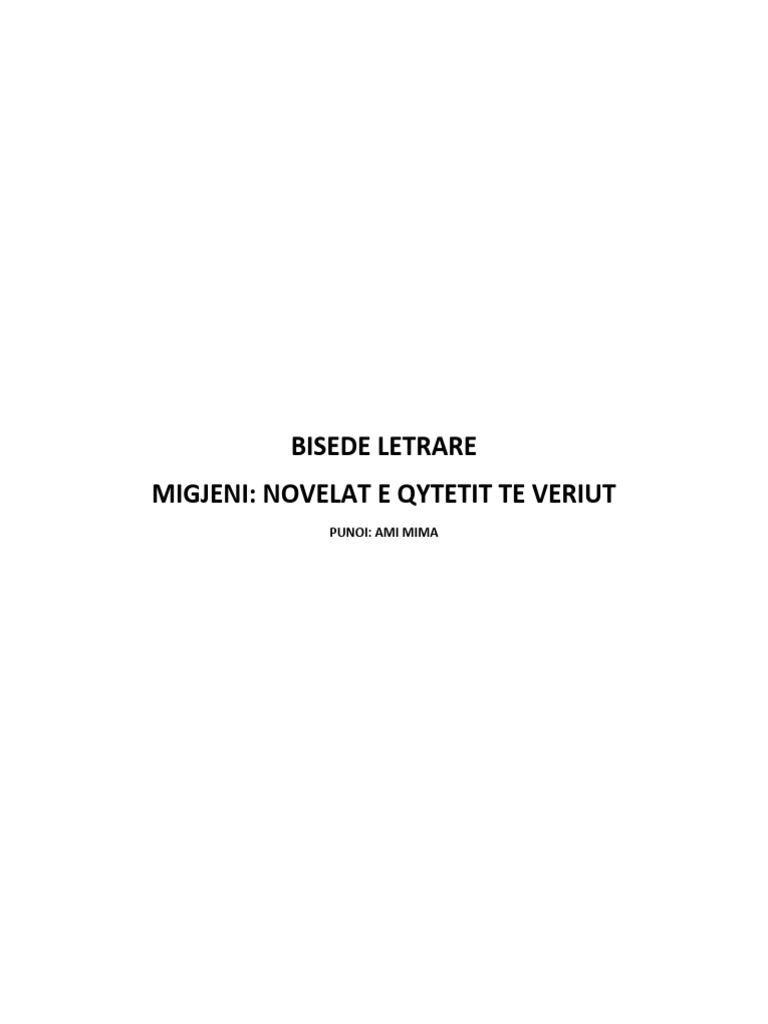 Bisede Letrare | PDF