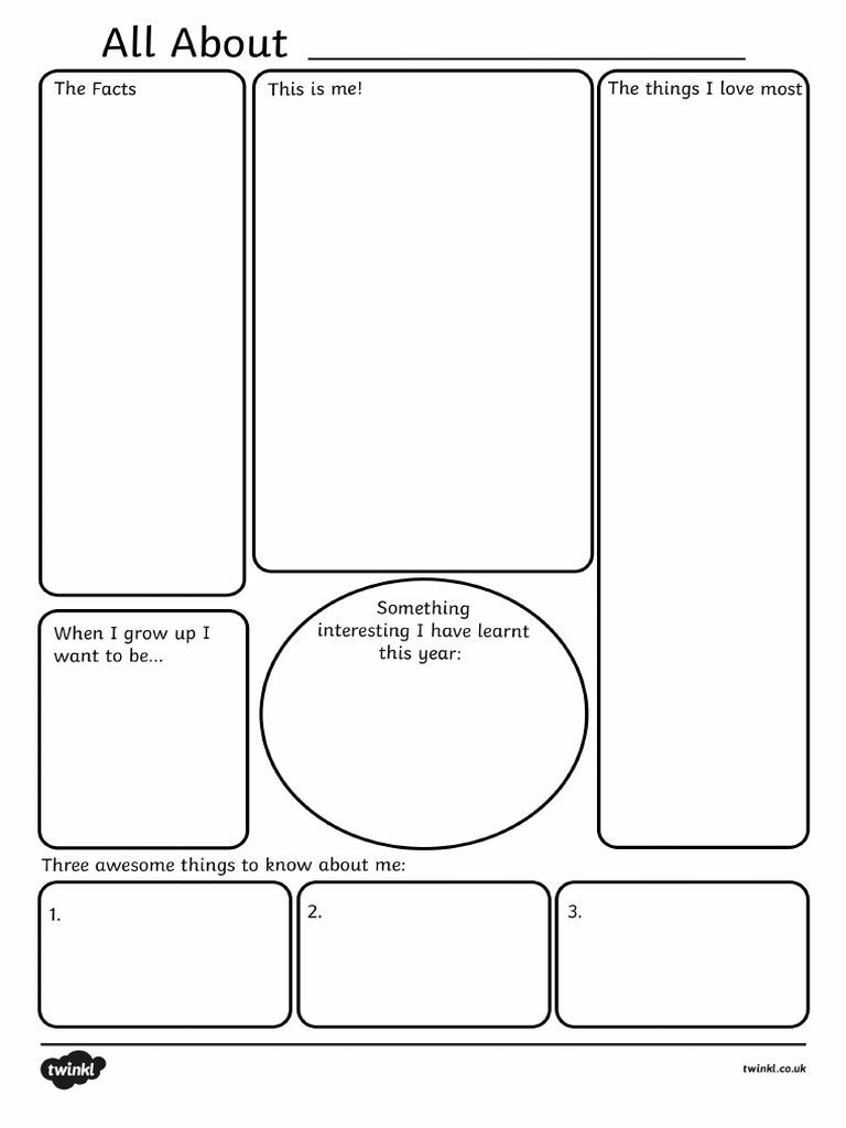 All About Me Poster Template | PDF