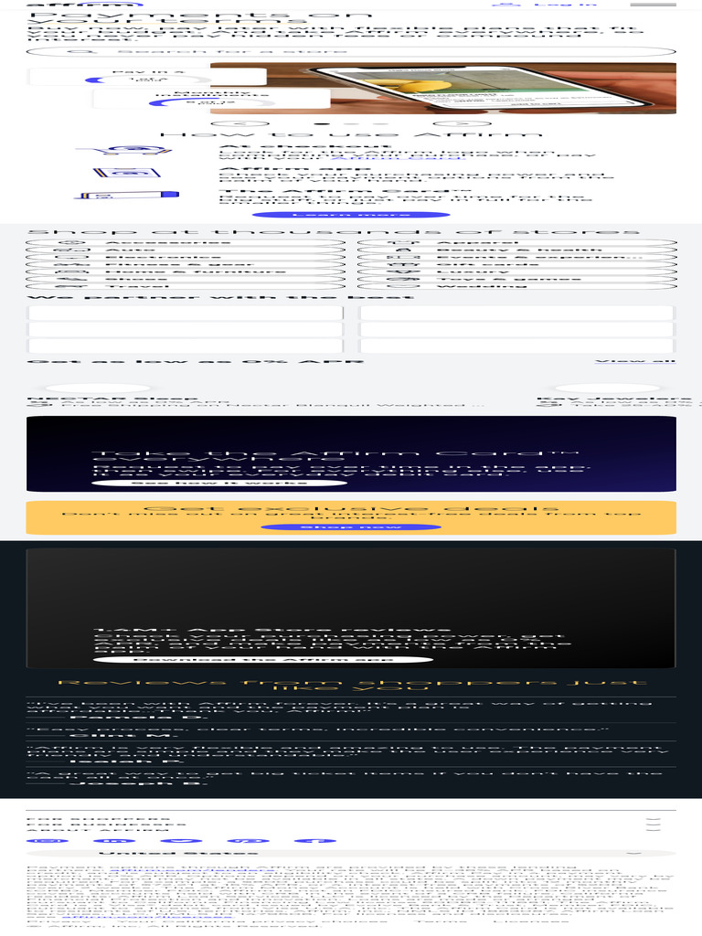 Affirm Buy Now, Pay Later With No Late Fees or Surprises | PDF ...