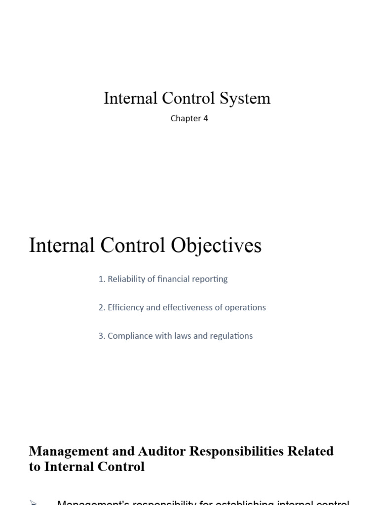 Internal Control System of Company | PDF | Internal Control | Audit