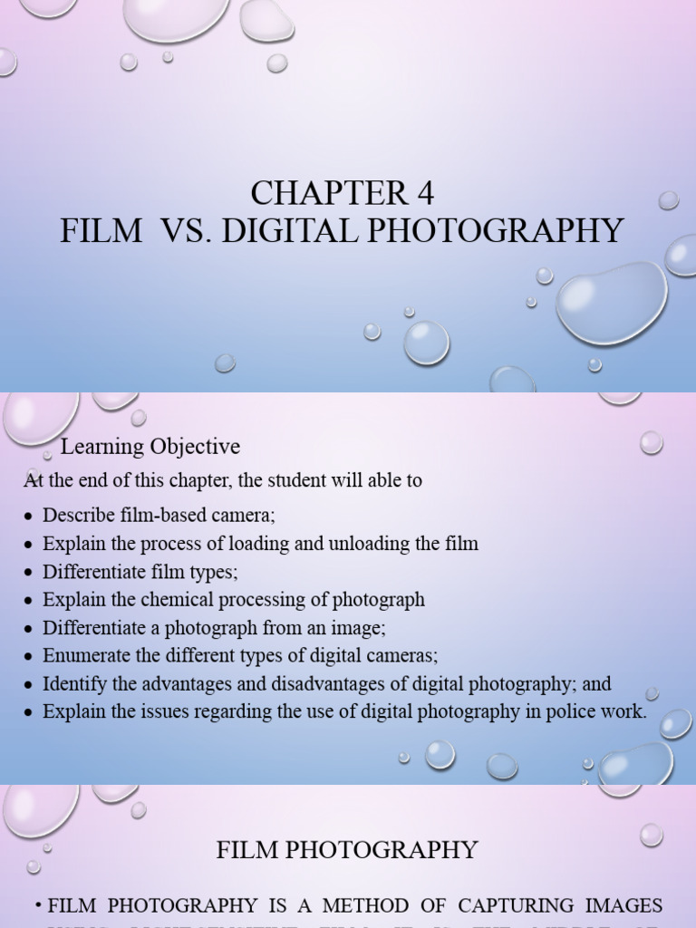 Film vs Digital Photography Overview | PDF | Digital Single Lens Reflex ...