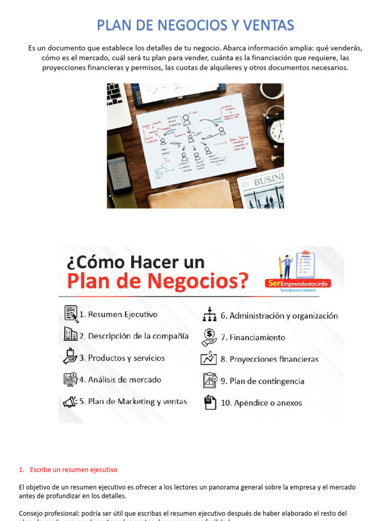 PLAN DE NEGOCIOS- PDF | PDF | Plan de negocios | Marketing