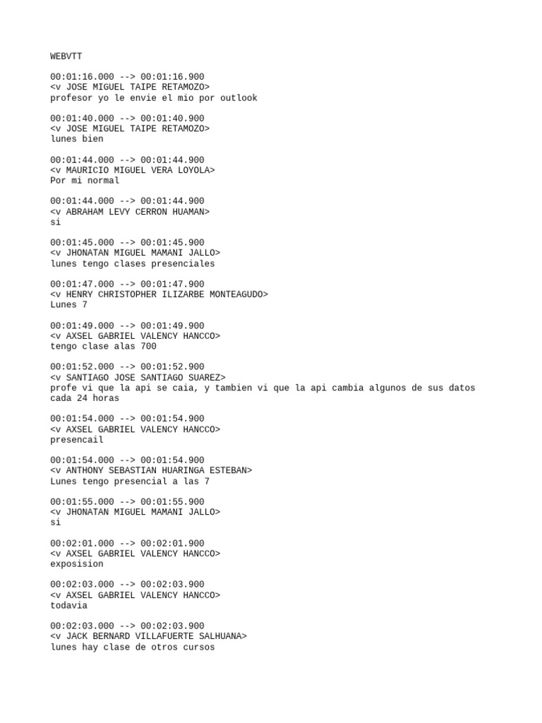 Semana 6 - Pruebas de Software - NM9 - NSX - Sesión 2 - Recording - 1 - Chat | Descargar gratis ...