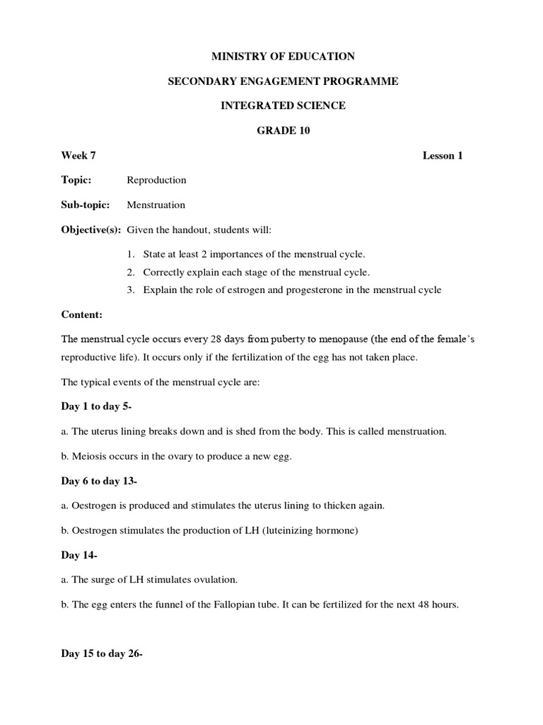 file-5 | PDF | Menstrual Cycle | Animal Reproductive System