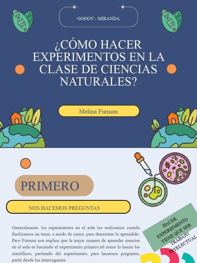 ¿Cómo Hacer Experimentos en La Clase de Ciencias Naturales? | Descargar ...
