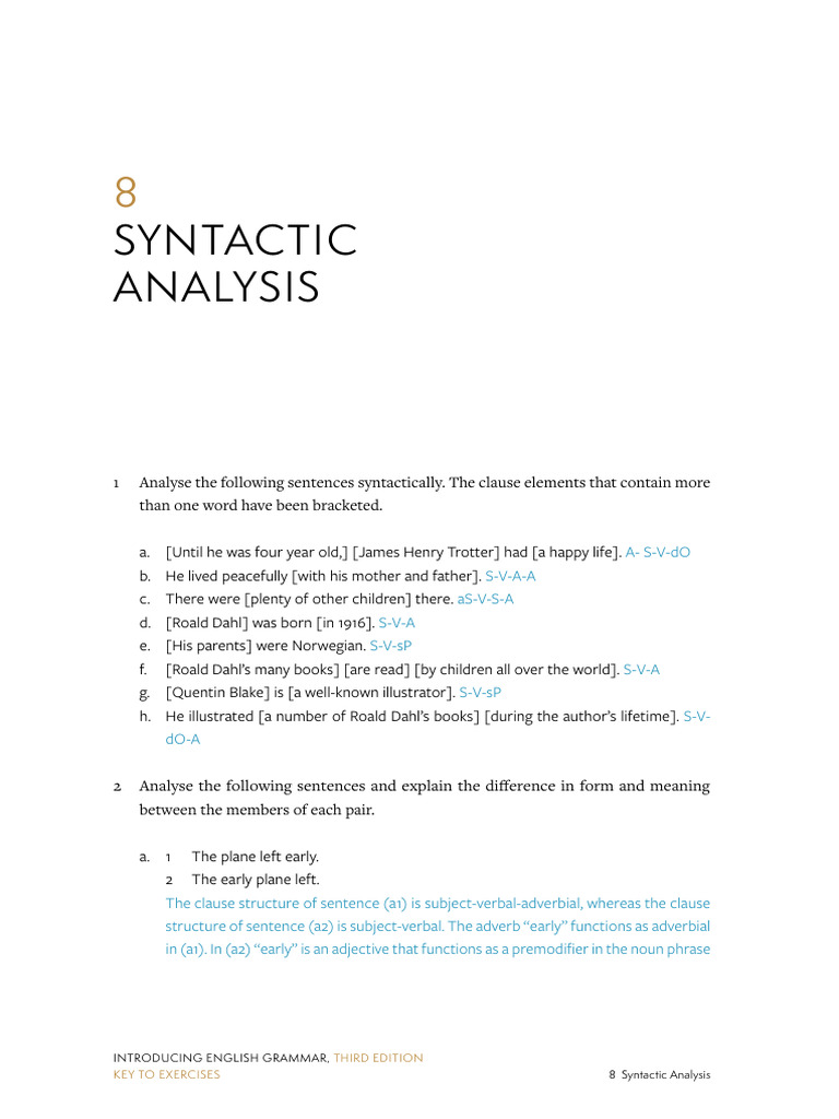 Key Chapter8 | PDF | Clause | Sentence (Linguistics)