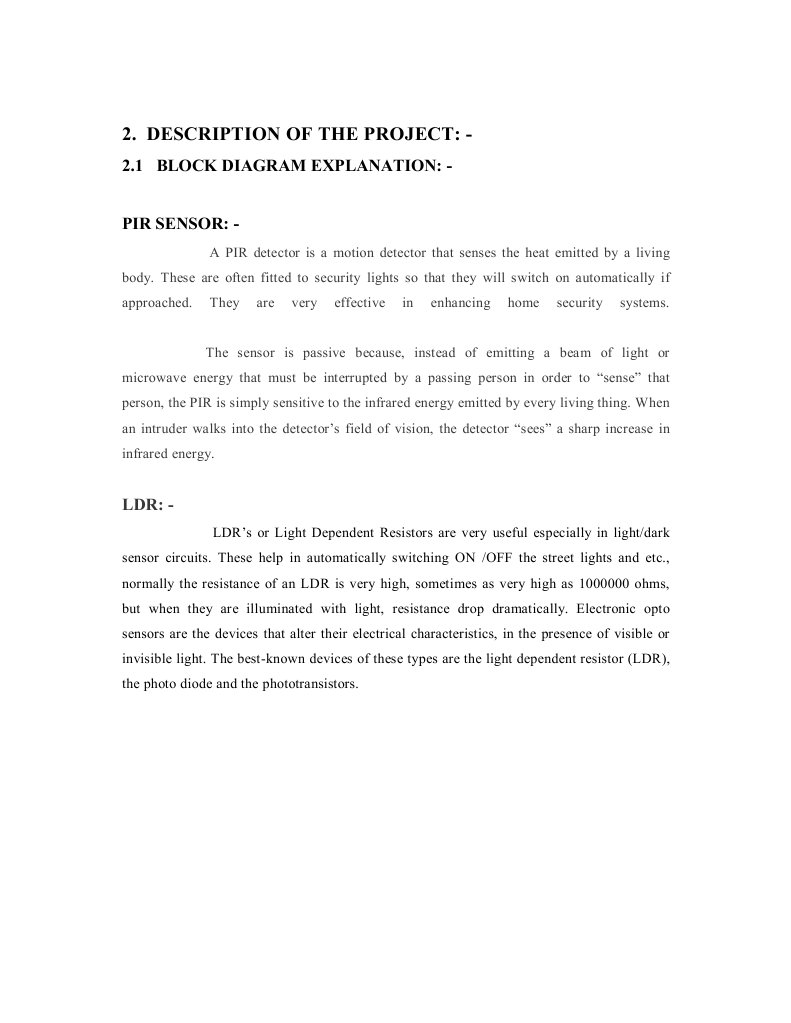 PIR Sensor Specifications Overview | PDF | Components | Electrical ...