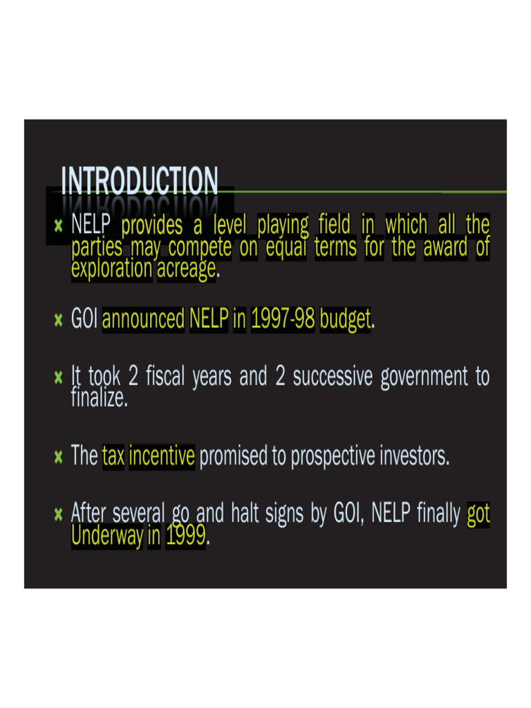 New Exploration License Policy (NELP) | PDF | Petroleum | Hydrocarbons