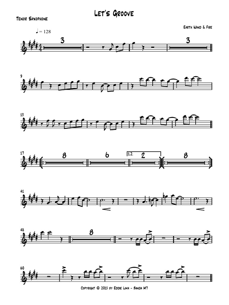 Let's Groove - Tenor Sax | PDF