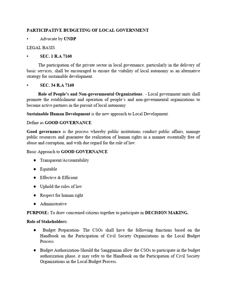 Reviewer (2) Participative Budgeting of Local Government | PDF | Budget ...