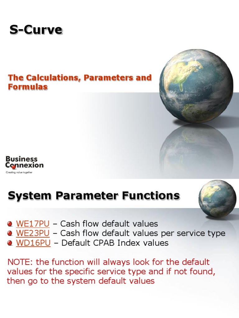 S-Curve: The Calculations, Parameters and Formulas | PDF | Parameter ...