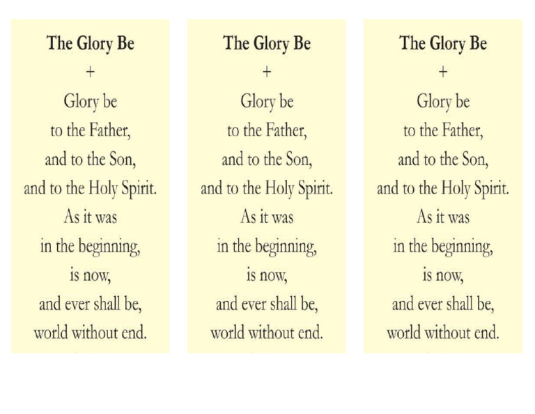The Glory Be | PDF