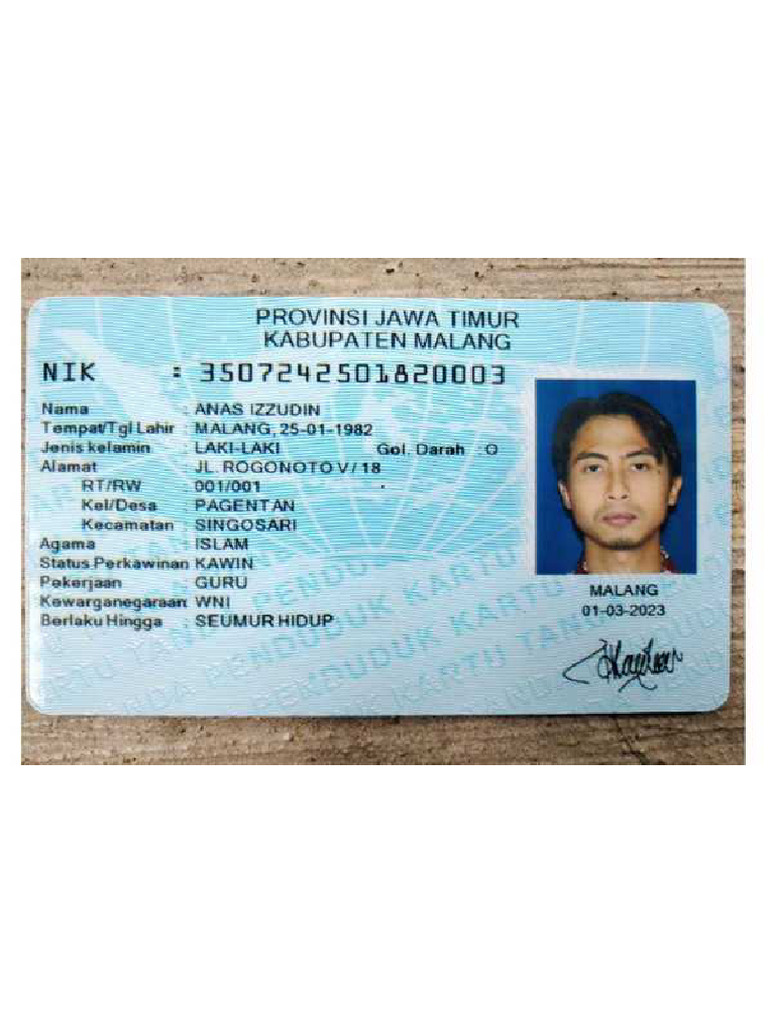PPG KTP Kartu Pakta Up Anas | PDF