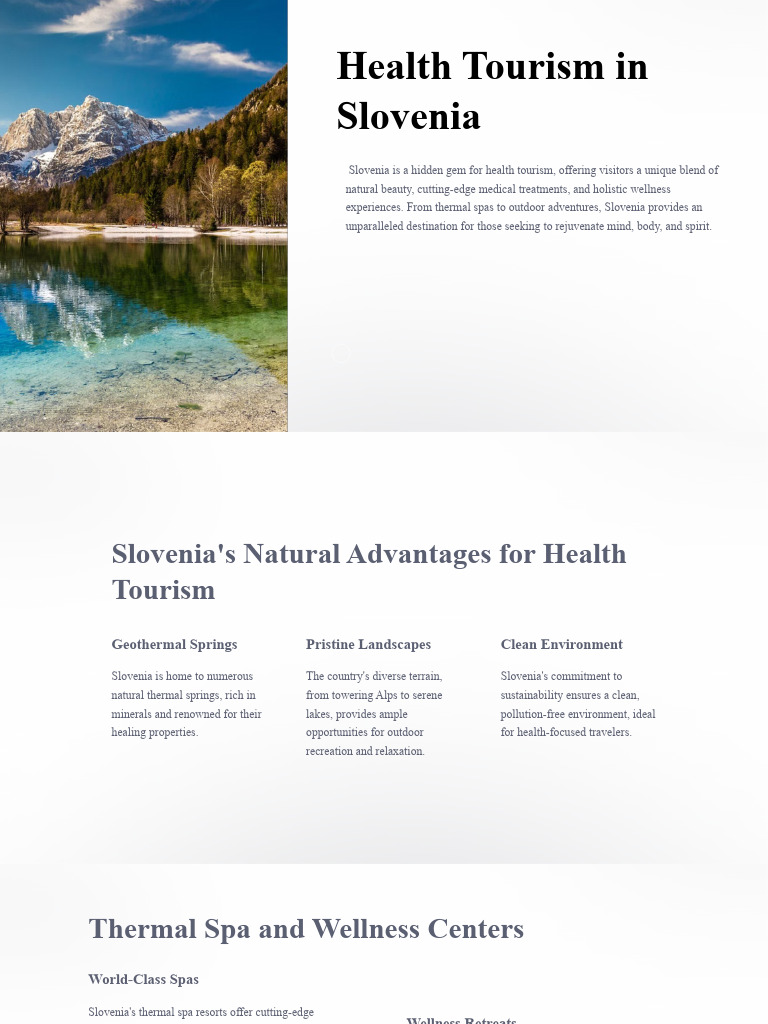 Slovenia | PDF | Spa | Tourism