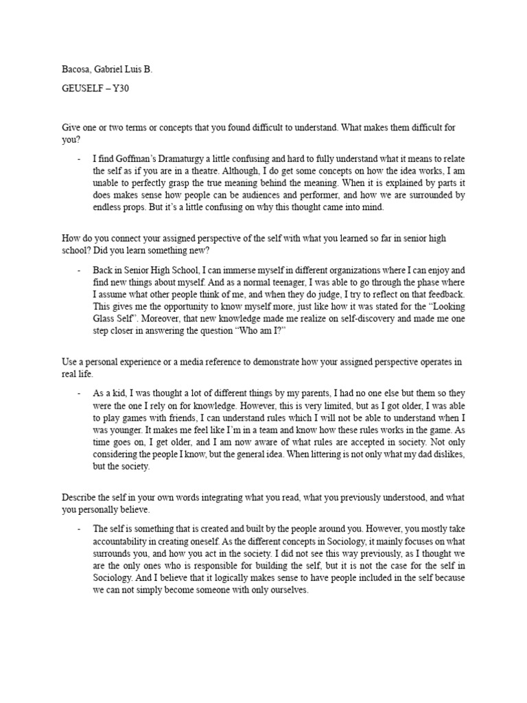 Reading Report - Sociology | PDF | Psychology | Liberal Arts Education