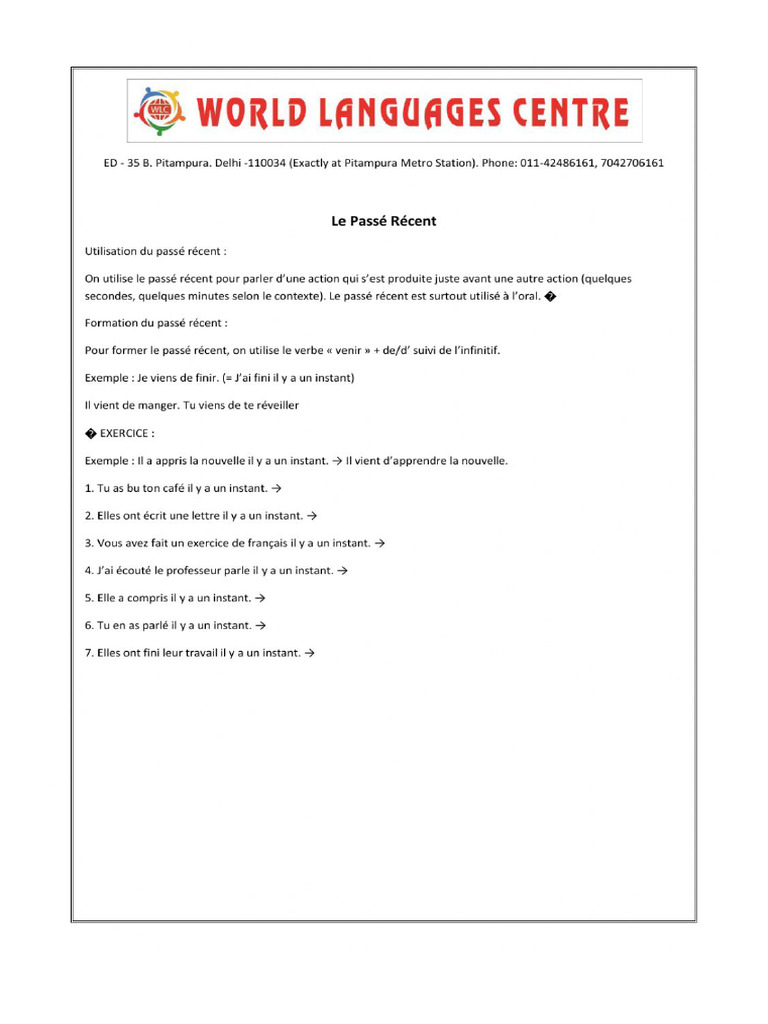 Le Passe Recent 2 | PDF