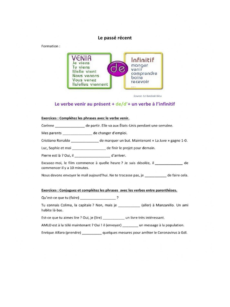 Le Passe Recent 1 | PDF