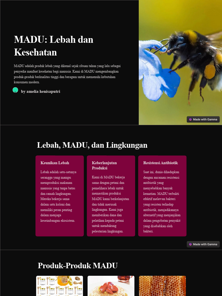 MADU Lebah Dan Kesehatan | PDF