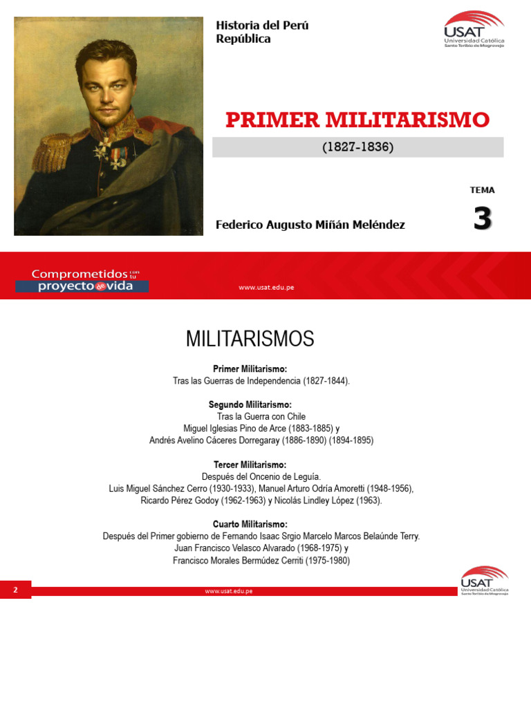 Primer Militarismo (1827-1836) | PDF | Perú | Comunidad andina