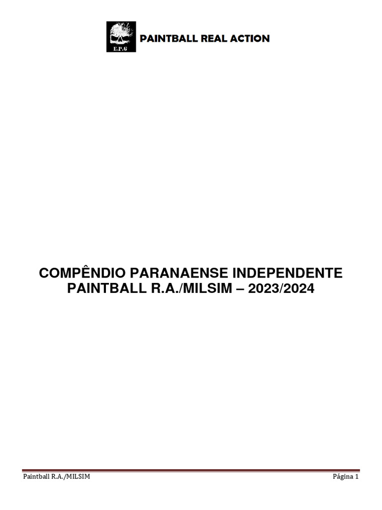 Cpip Ra-Milsim 2023-2024 | PDF | Franco atirador