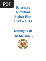 SAMPLE BNAP 2023 2025 - Template 1 | PDF | Human Nutrition | Malnutrition