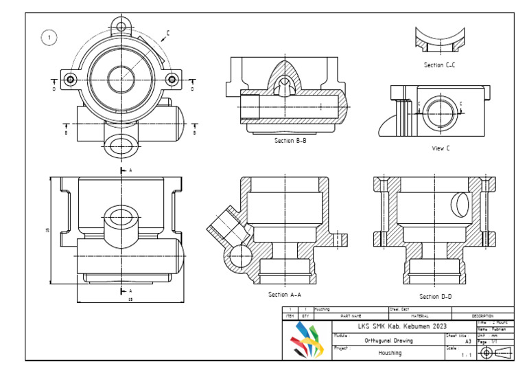 Drawing Hydraulic Pump - Task | PDF