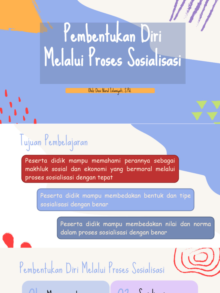 Bab 1 - C. Pembentukan Diri Melalui Proses Sosialisasi | PDF