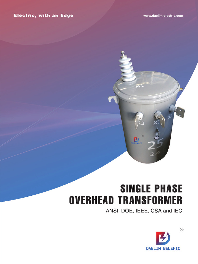 Single Phase Overhead Transformer Compressed | PDF