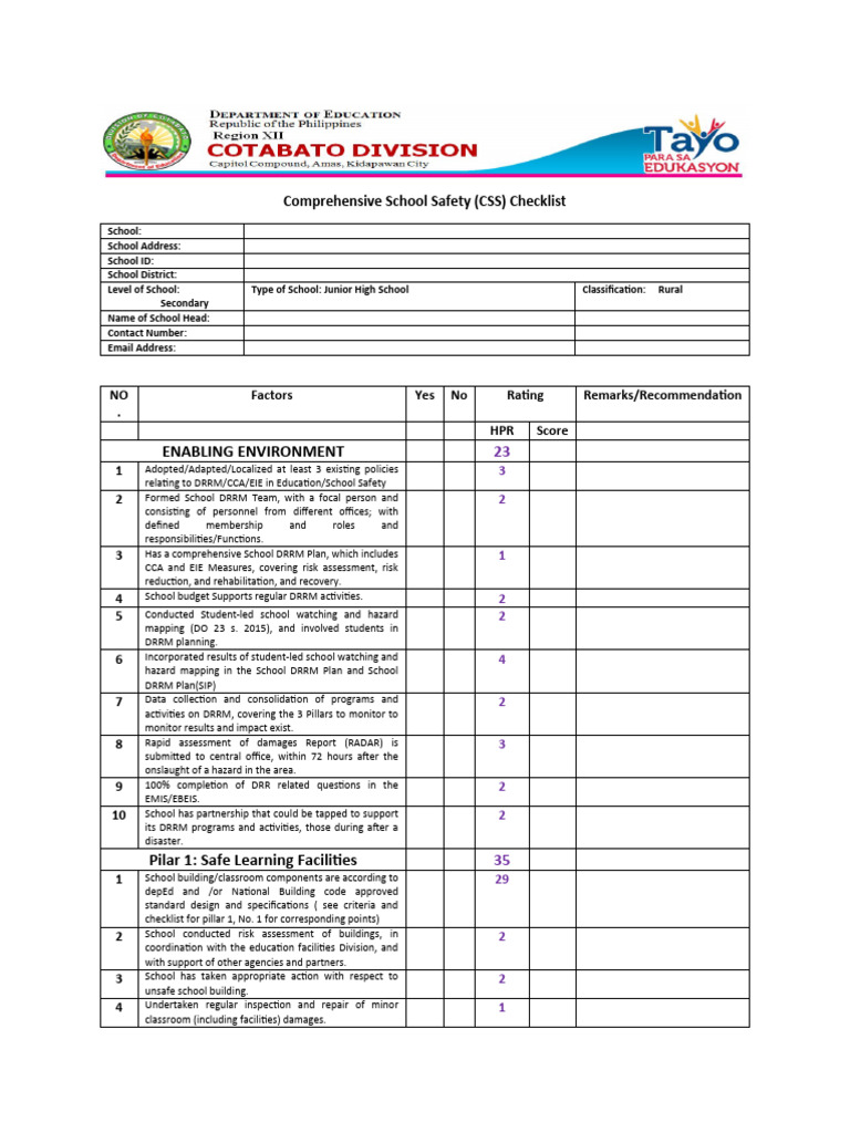 DRRM Comprehensive School Safety | PDF | Emergency Management ...