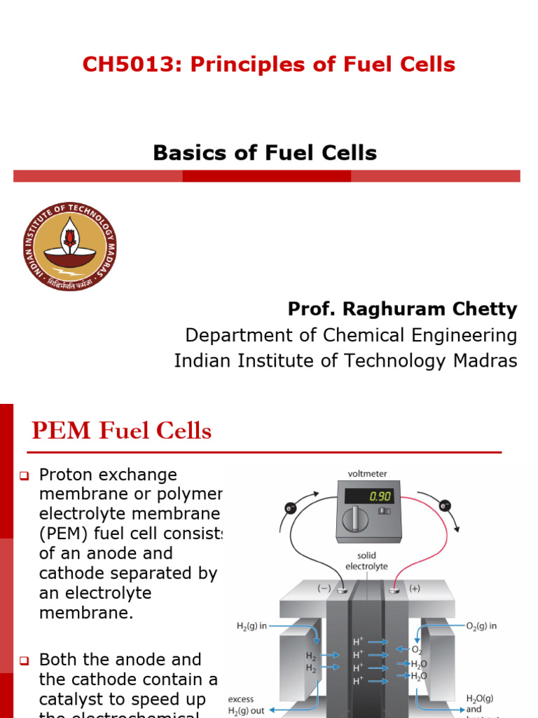 Lecture 5 Basics of Fuel Cells - Part 1 | PDF | Fuel Cell | Catalysis