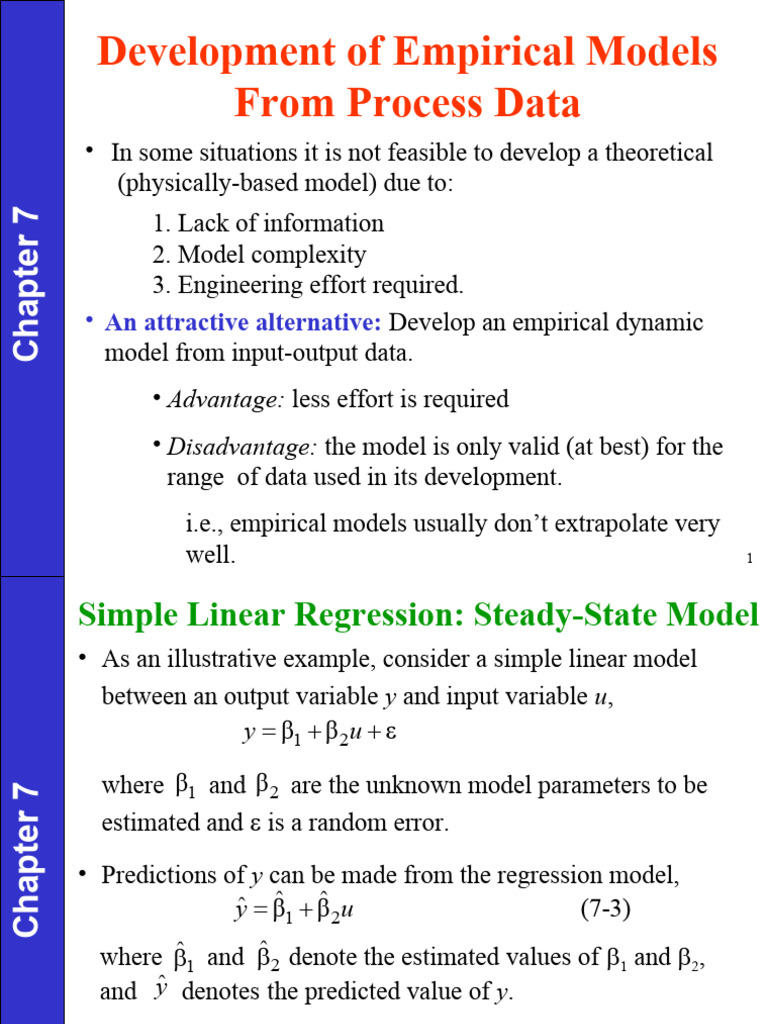 Empirical Model Development Guide | PDF | Least Squares | Linear Regression