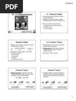 Formula Sheet of Chemical Kinetics | PDF | Reaction Rate | Process ...