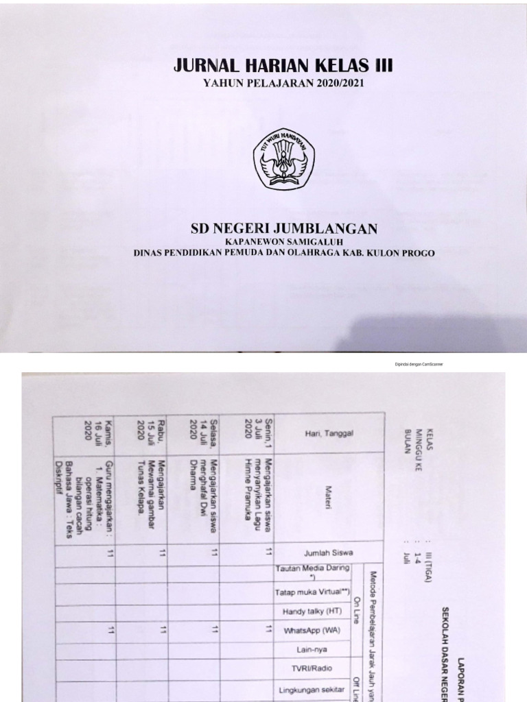 Jurnal Harian KL 3 | PDF