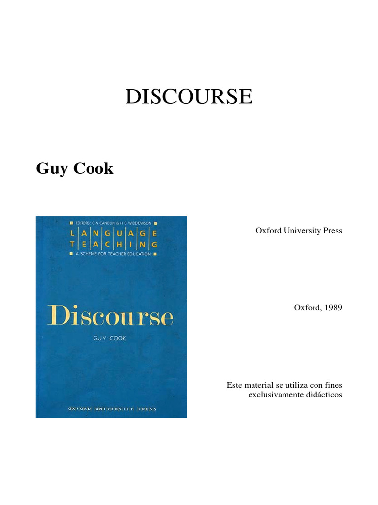 EING Cook 1 Unidad 1 | PDF | Language Education | Discourse