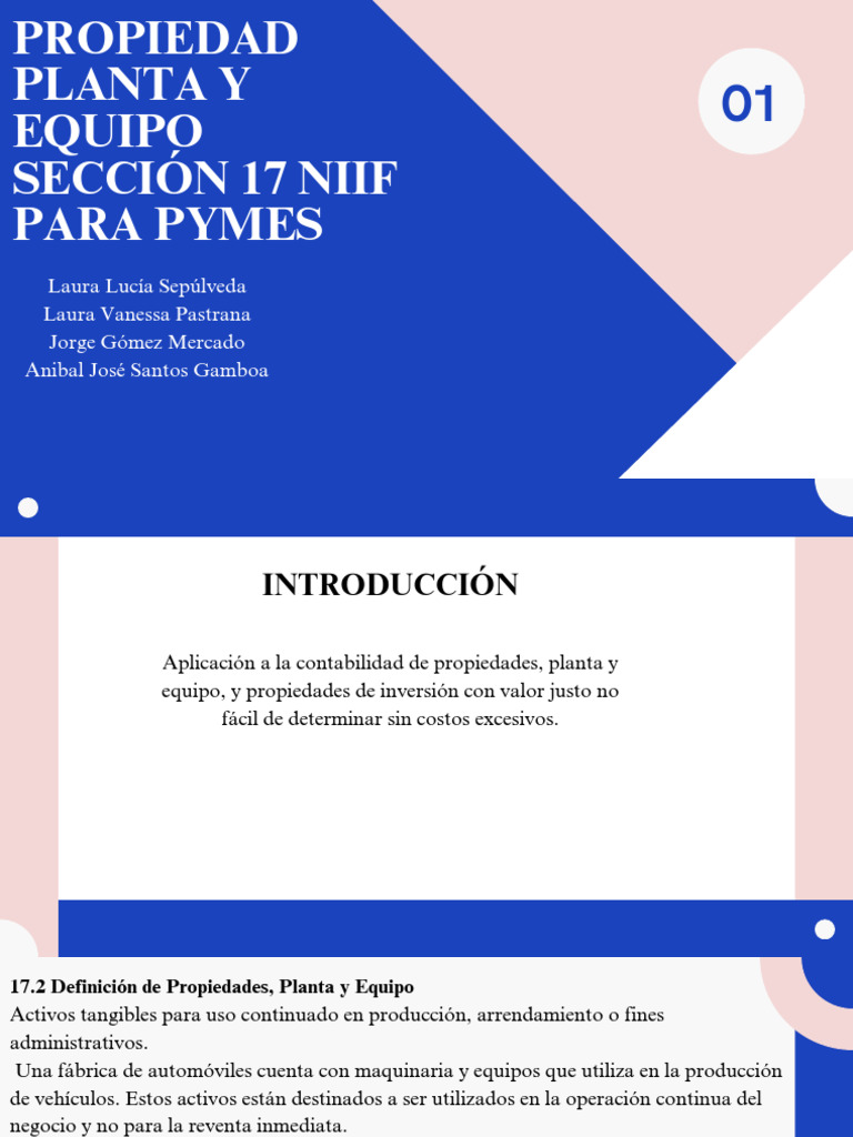 PROPIEDAD PLANTA Y EQUIPO SECCIÓN 17 NIIF para Pymes | PDF | Depreciación | normas ...