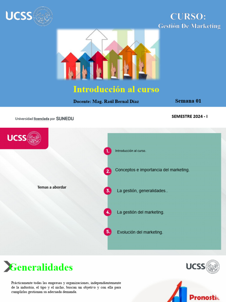 Semana 1 Introduccion A La Gestión de Marketing | PDF | Marketing | Business